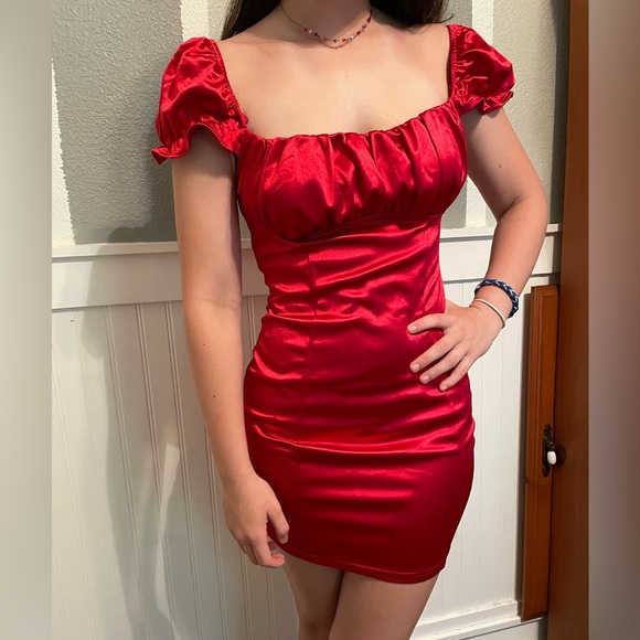 Windsor | Dresses | Red Very Cute Dress Only Worn Once | Poshmark